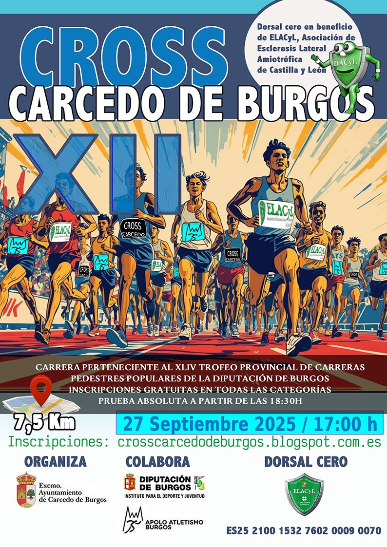 El XII Cross Carcedo de Burgos se celebra el sábado 27 de septiembre ...